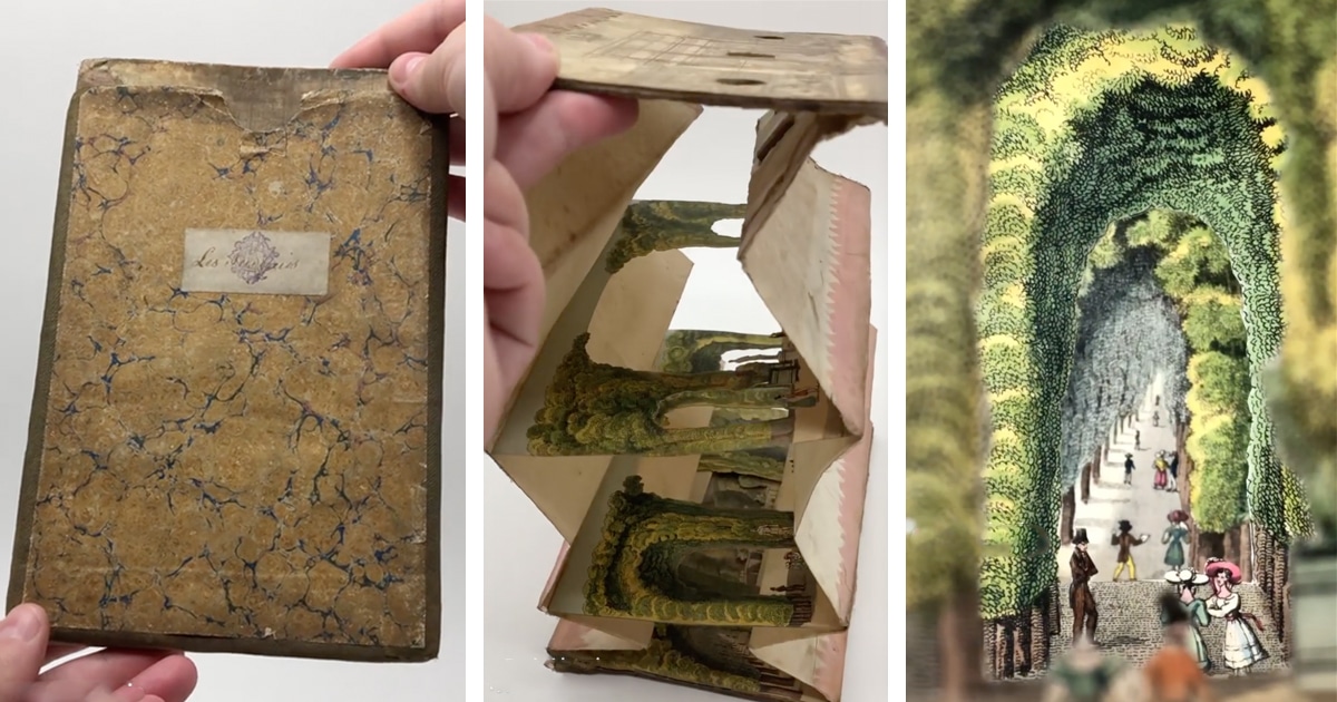 Virtual Reality in the 19th Century: Paper Peepshows