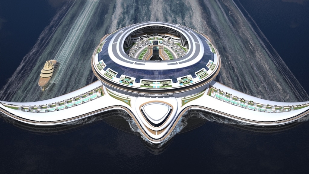 Turtle-Shaped Yacht is a Floating City That Houses 60,000 People