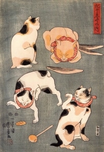 Book Highlights Cats in Japanese Woodblock Prints