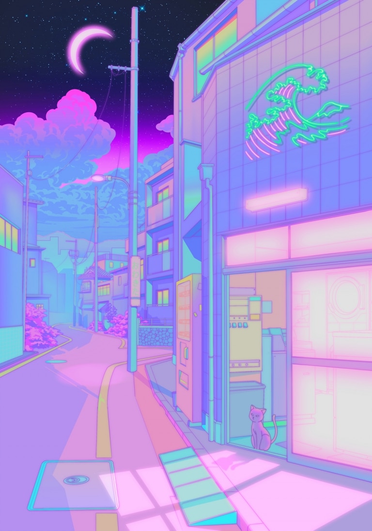 Artist Creates Immersive Worlds in a Pastel Pink Color Palette