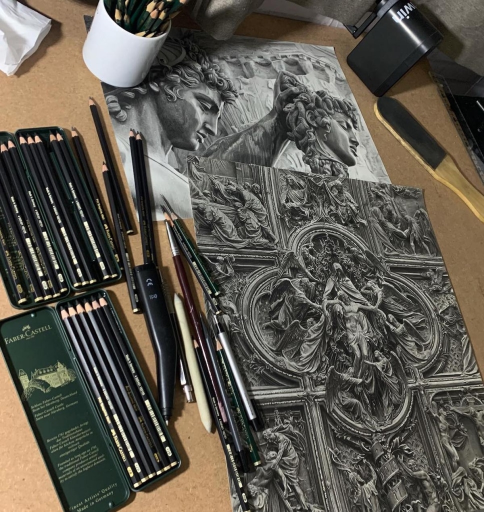 Artist Spent Over 350 Drawing the Duomo di Milano Door