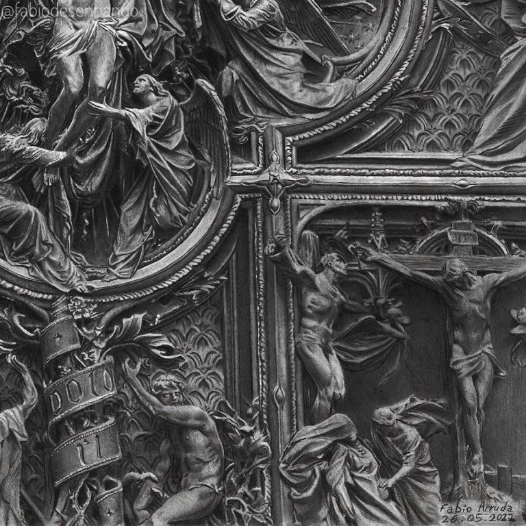 Artist Spent Over 350 Drawing the Duomo di Milano Door