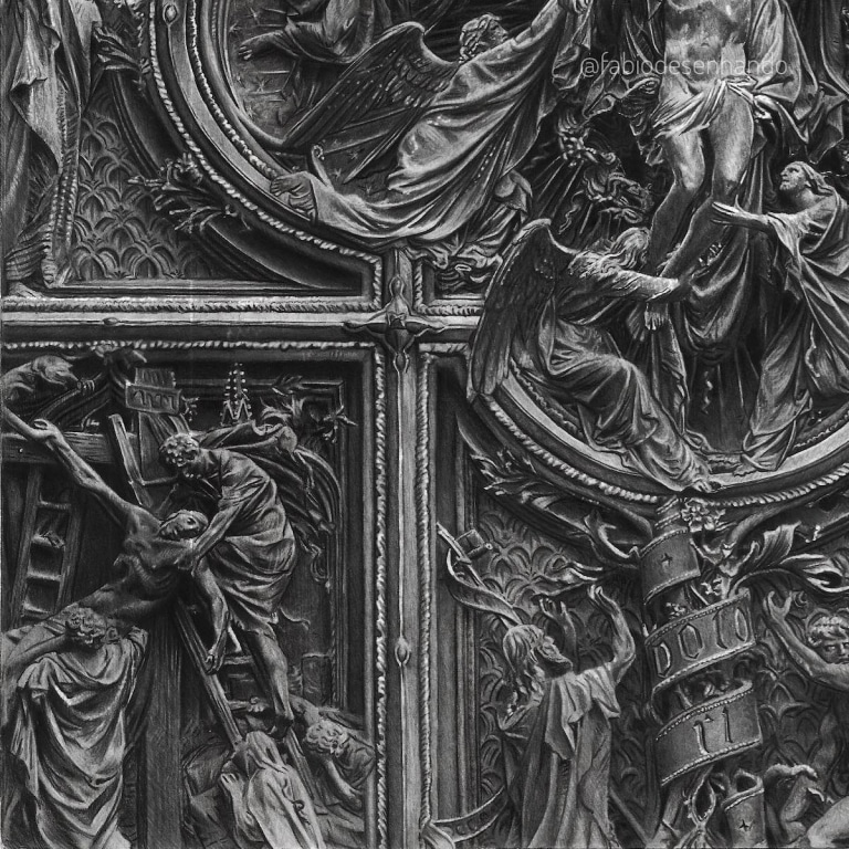 Artist Spent Over 350 Drawing the Duomo di Milano Door