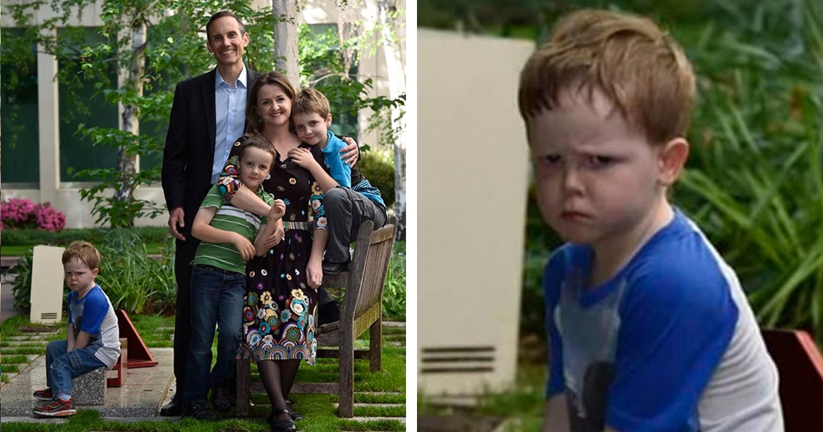 Politician Puts Pouting Son on Christmas Card