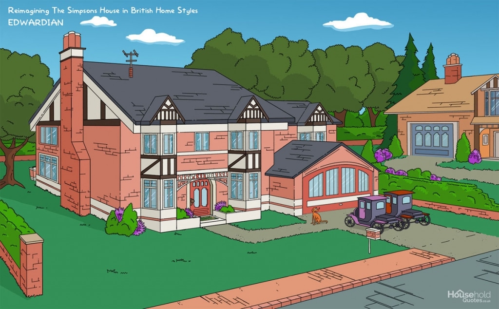 'The Simpsons' House Reimagined in 8 British Architecture Styles