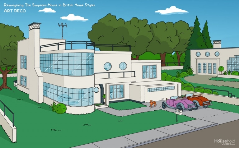'The Simpsons' House Reimagined in 8 British Architecture Styles