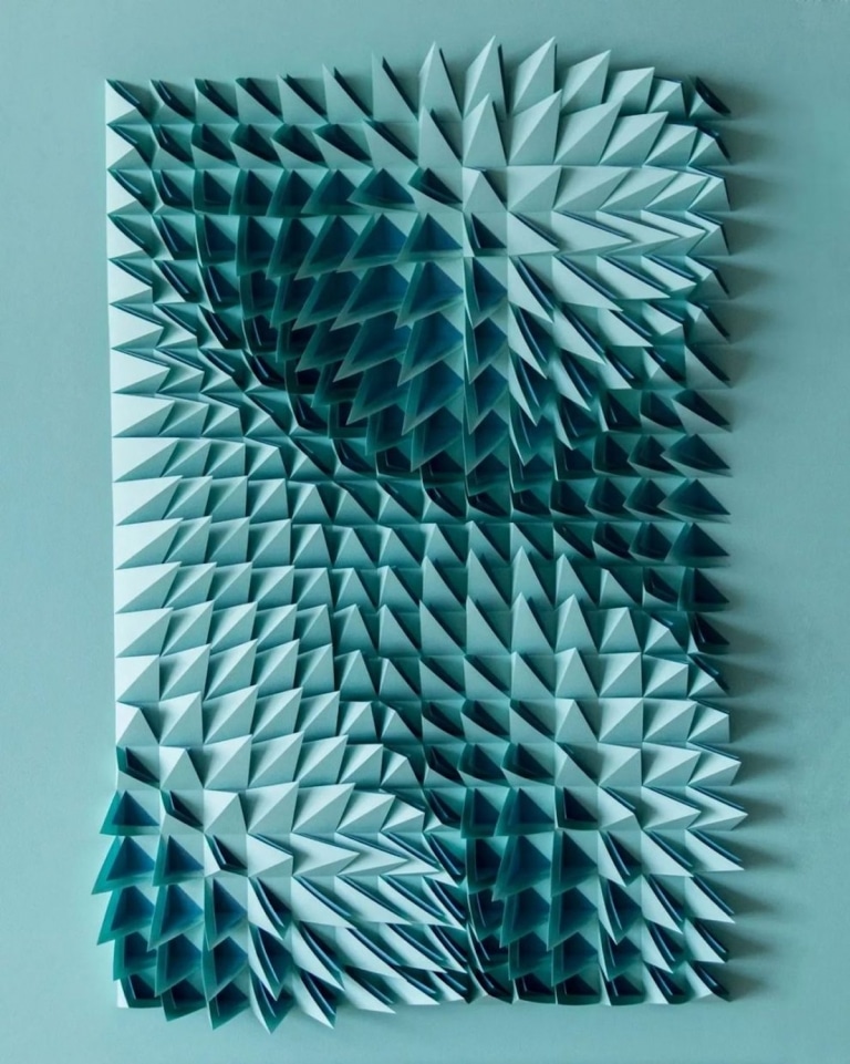 Geometric Art of Tactile Tessellation and Undulating Forms