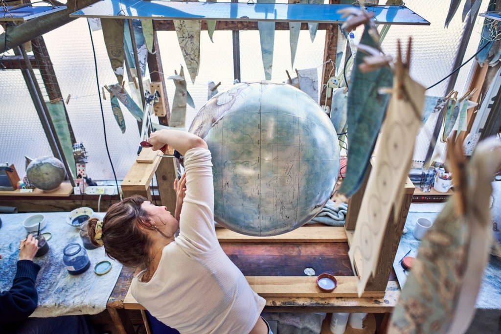 These Globe Makers Spend Years Perfecting the World For People