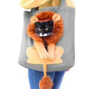 This Whimsical Sling Bag Will Transform Your Cat into a Lion