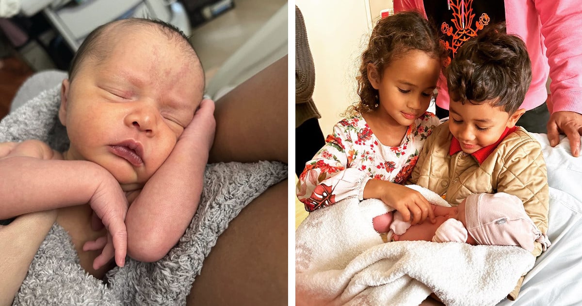 Chrissy Teigen Shares First Photos of New Baby Esti Maxine