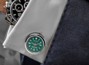 Creative Cufflinks for Men Are Tiny Working Watches