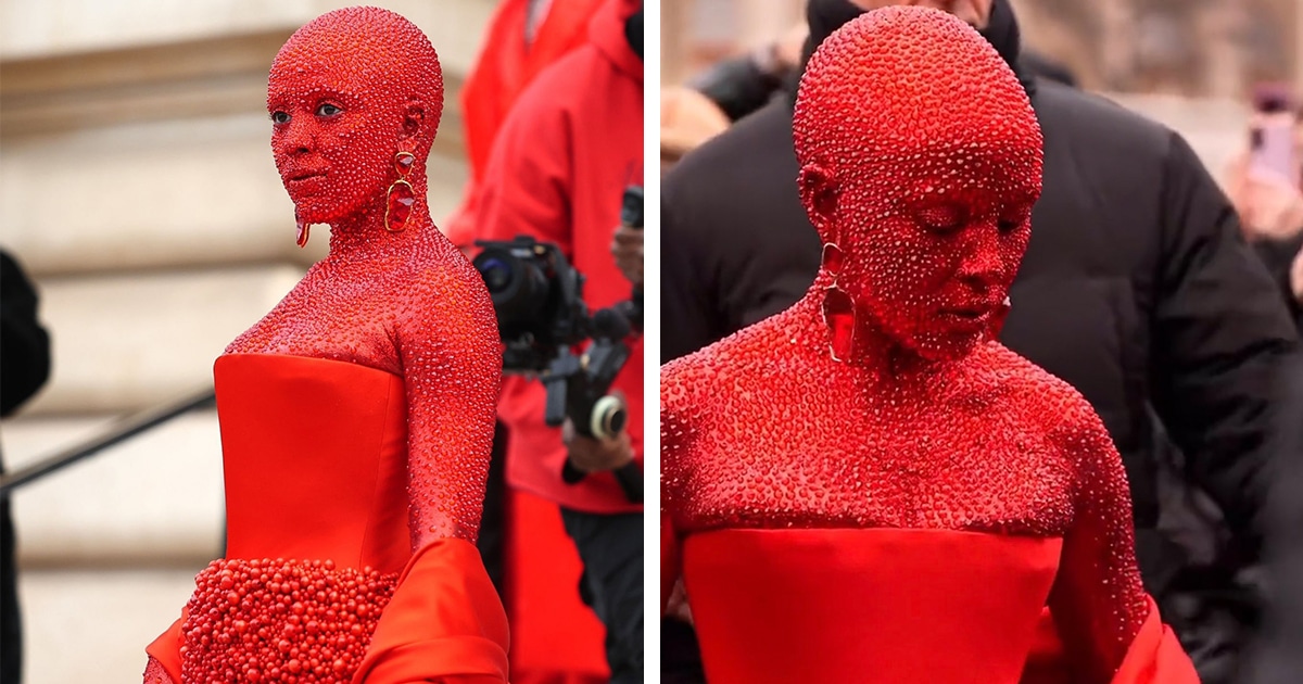 It Took Five Hours to Cover Doja Cat in 30,000 Swarovski Crystals