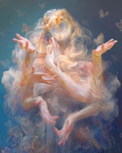 Artist Fuses Her Paintings With AI-Generated Art in Unique Collaboration of Human and Computer ...