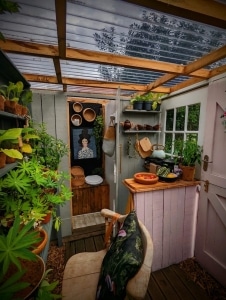 DIY Potting Shed Has a Fairytale Interior Perfect for Planting