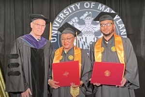 Mother and Son Graduate From College at the Same Time