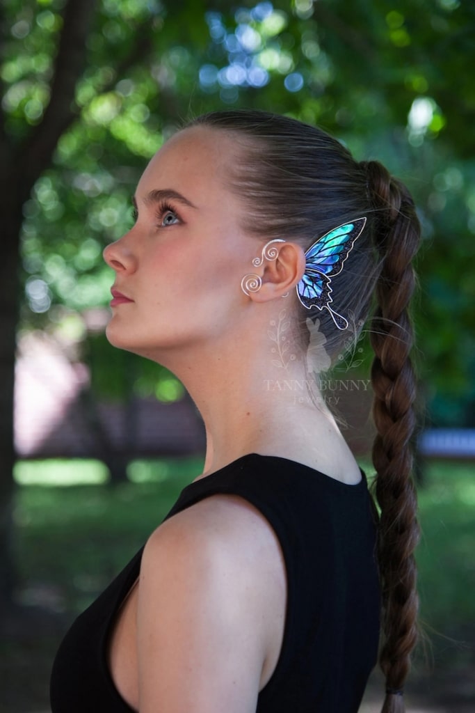 Ethereal Ear Cuffs Resemble Fairy Wings