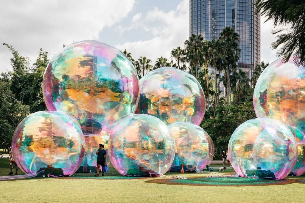 Playful Installation of Giant Bubbles Takes Over Public Spaces