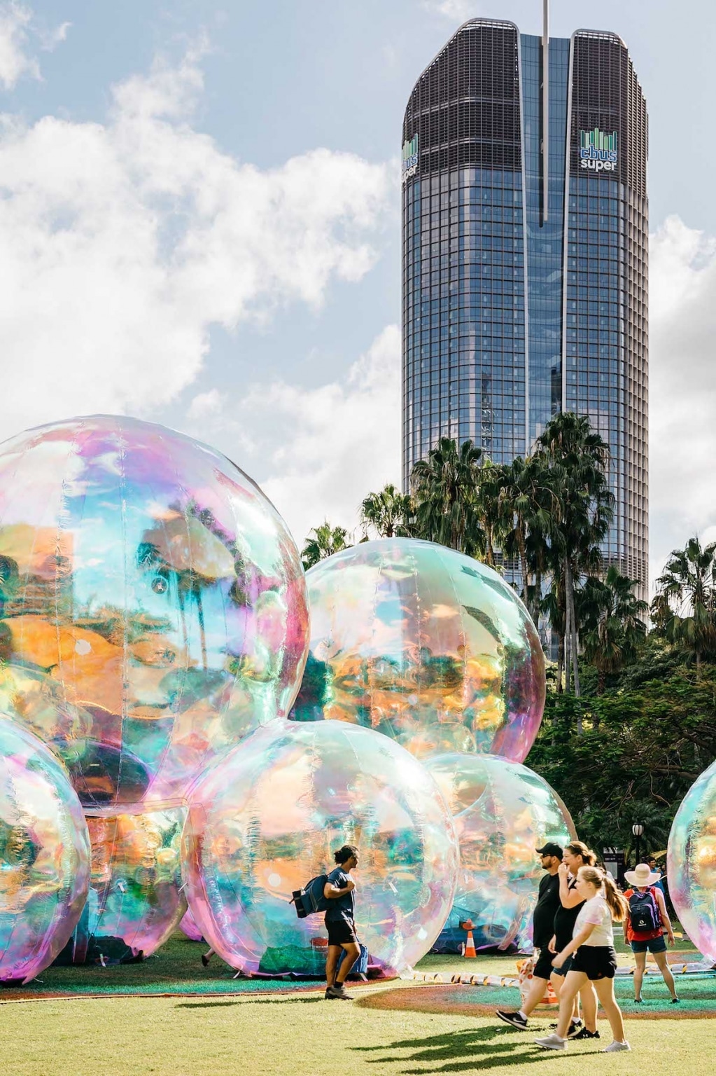 Playful Installation of Giant Bubbles Takes Over Public Spaces