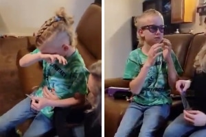Boy Reacts to Getting Colorblind Glasses for His Birthday