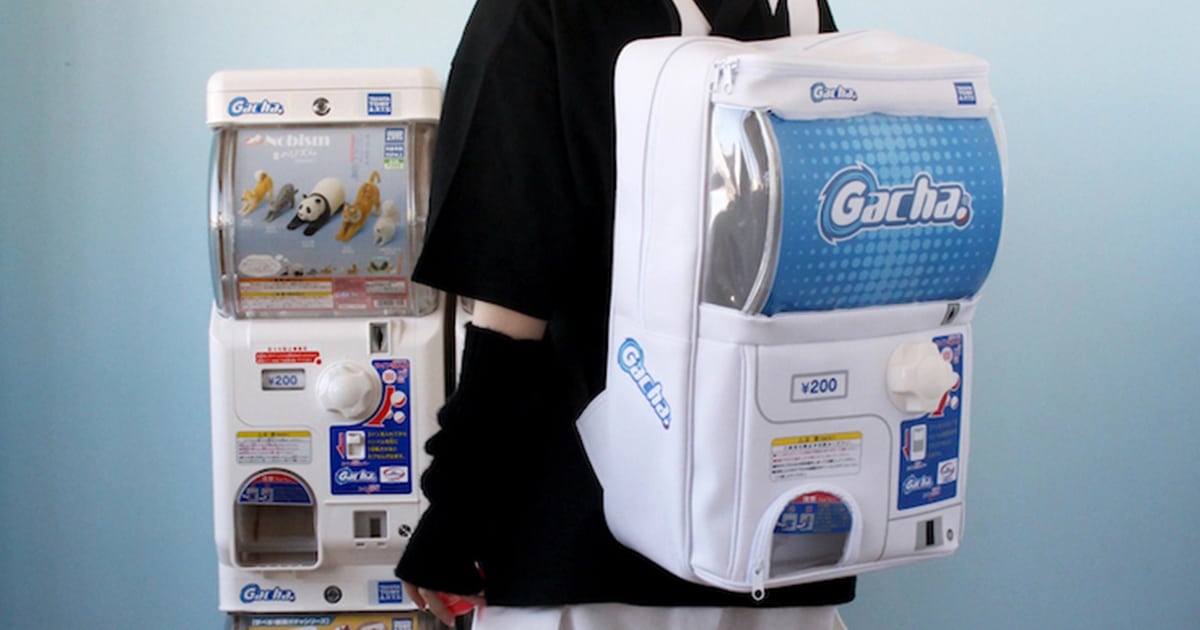 You Can Wear a Gacha Machine as a Backpack