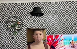 Mind-Bending Optical Illusion Costume Looks Invisible