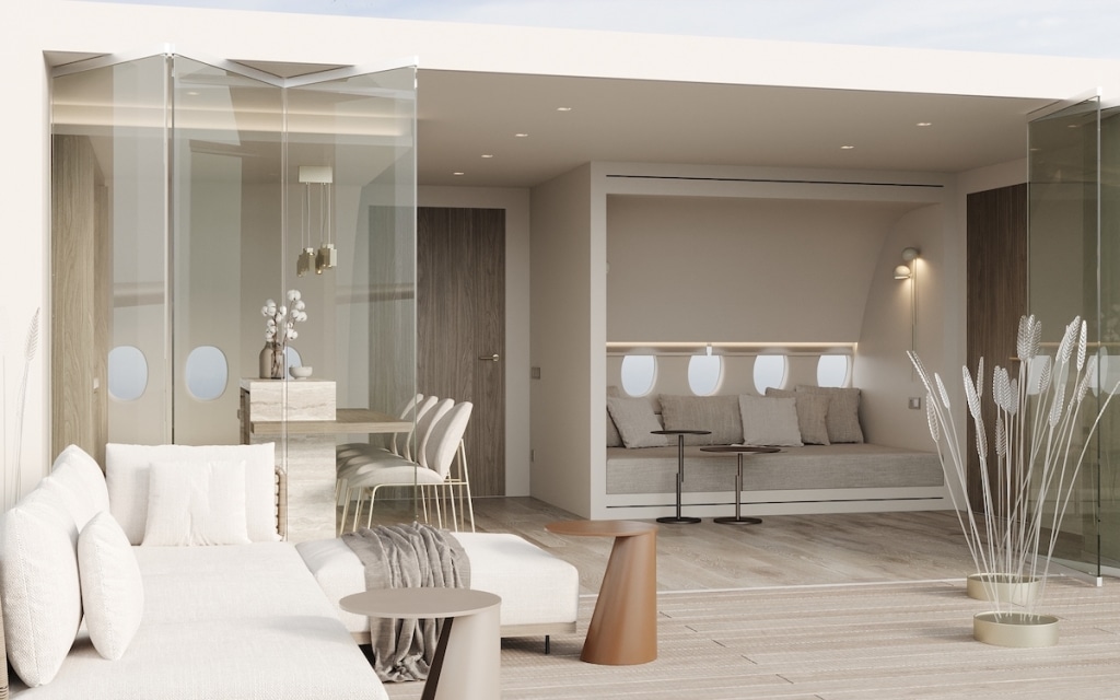 Boeing 737 Transformed Into Luxury Villa on the Cliffs of Bali