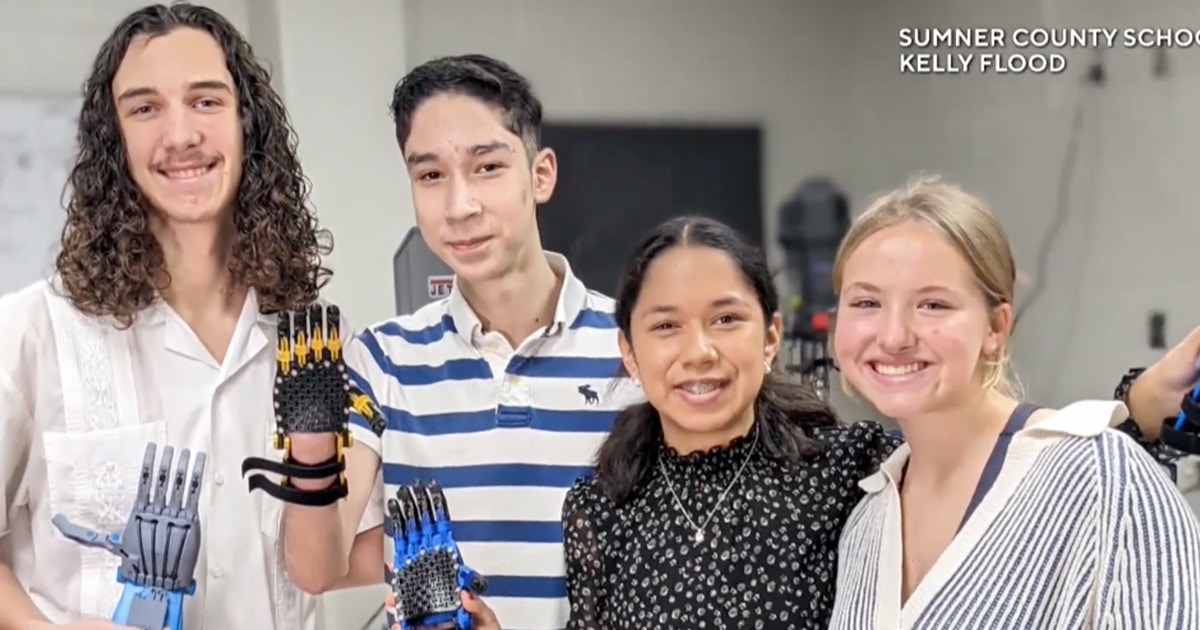 High School Students Make Prosthetic Hand for Classmate