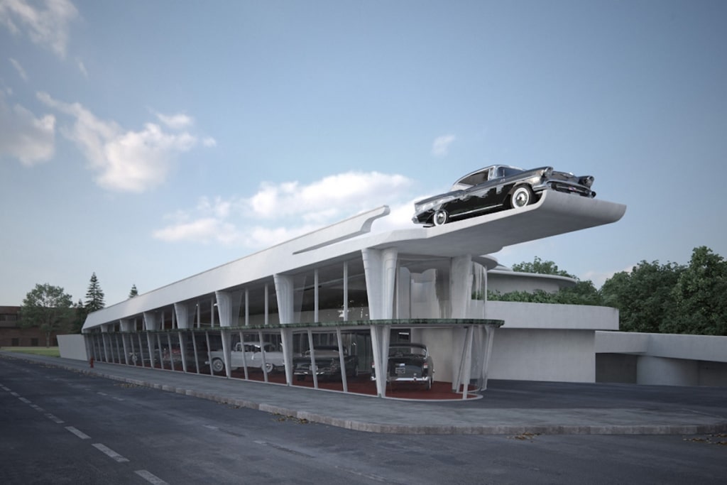 Incredible Renderings of Frank Lloyd Wright's Unbuilt Architecture