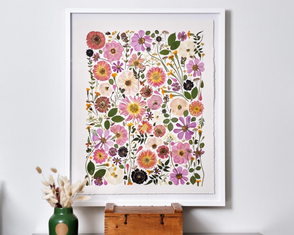 Beautiful Botanicals Are Perfectly Placed Into Flower Press Art