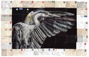 Artist Draws Exquisite Illustrations on Top of Vintage Ephemera