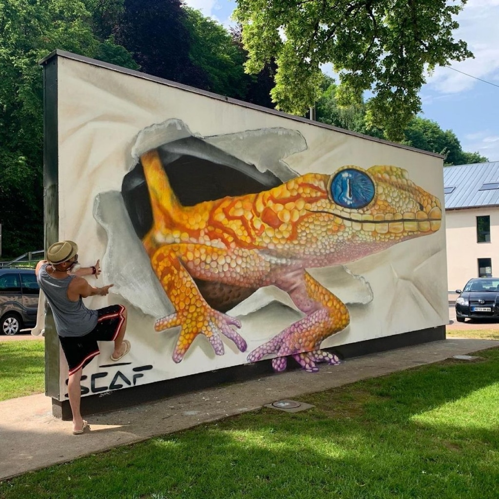 Amazing 3D Murals Burst From the Walls