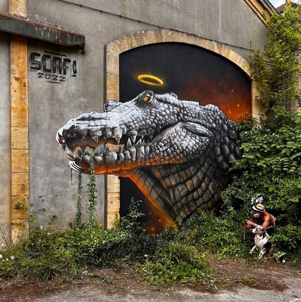 Amazing 3D Murals Burst From the Walls