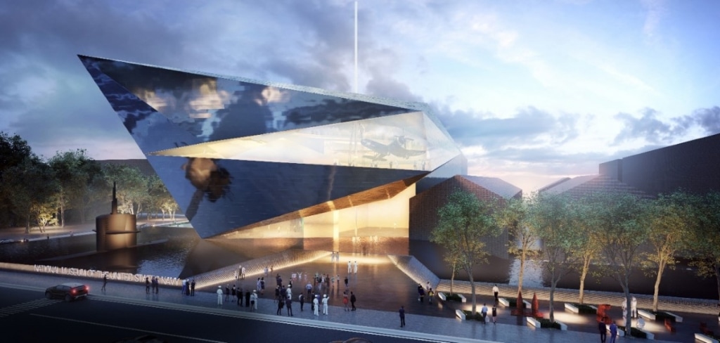 5 Firms Shortlisted For New U.S. Naval Museum Reveal Concepts