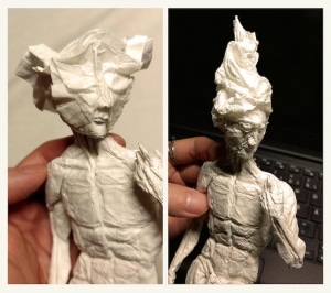 Artist Recreates Michelangelo’s ’David’ as an Origami Sculpture From a ...