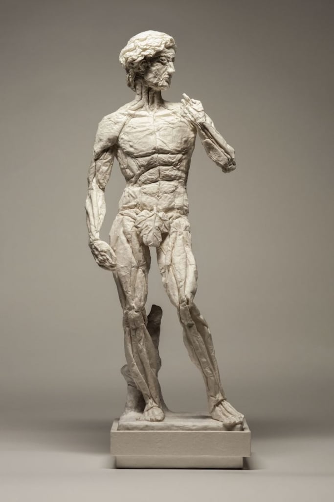 Artist Recreates Michelangelo's 'David' in Origami Form