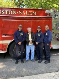 WWII Veteran Rides in Fire Truck for 100th Birthday