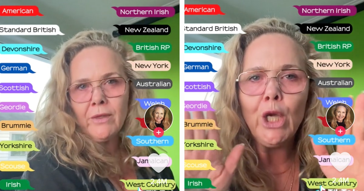 Listen to This English Accent Coach Do One Phrase in 20 Accents