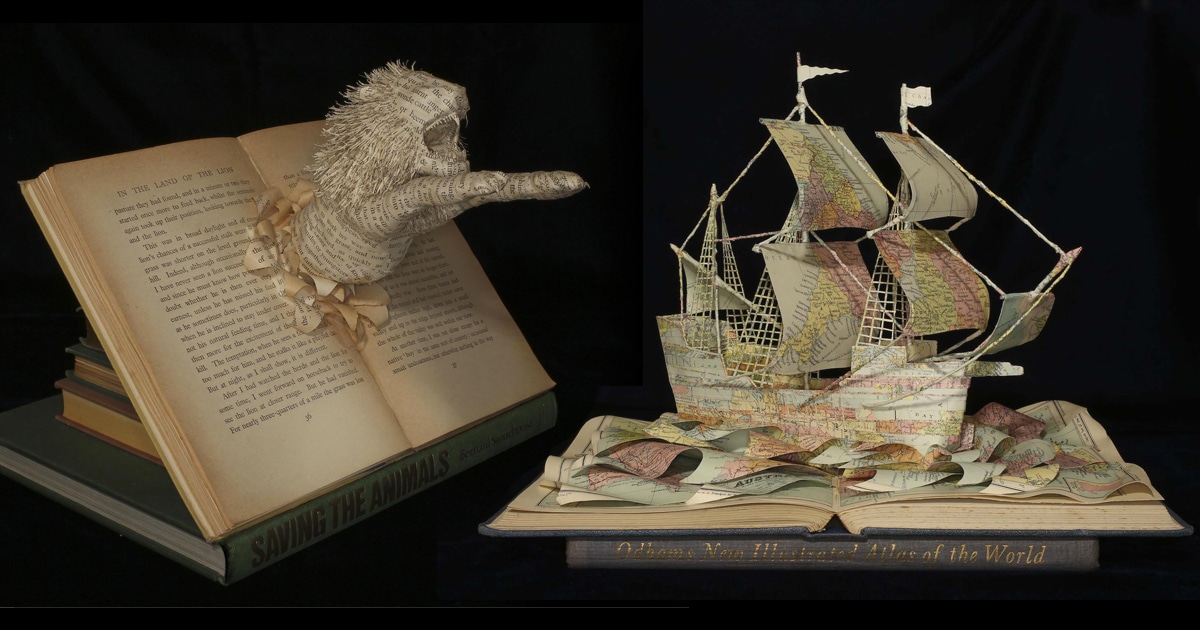 Stories Unfold From Carefully Made Book Sculptures