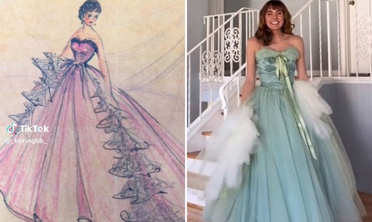 TikToker Creates Vintage Sewing Patterns Her Grandma Designed