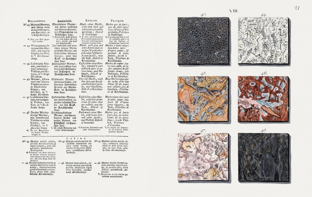 18th-Century Book Invites You To Marvel at 570 Varieties of Marble in ...
