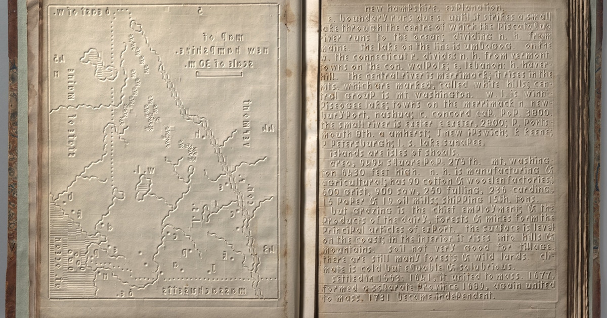 This 19th-Century Atlas Has Raised Maps for Blind Readers