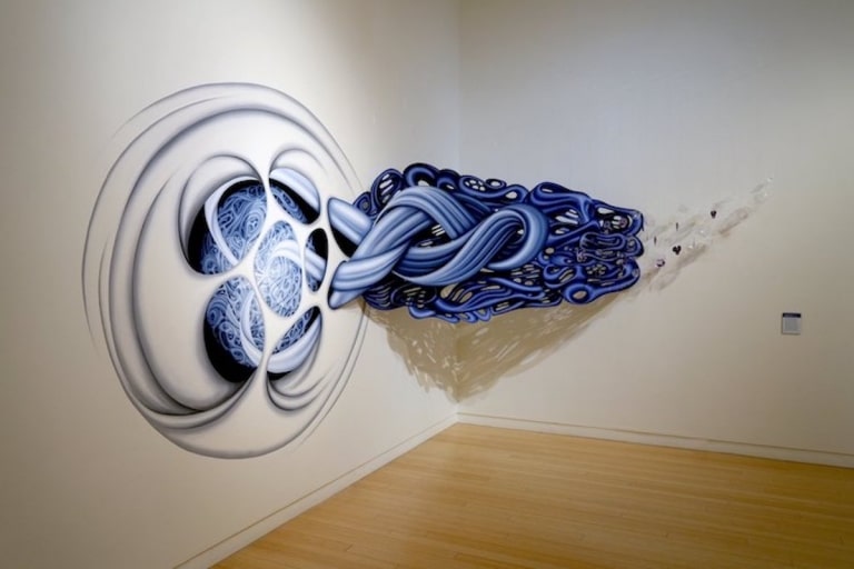 Illusory Mural Installation is Inspired by the Number Six