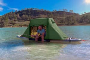 Sleep on the Water With This Floating Tent