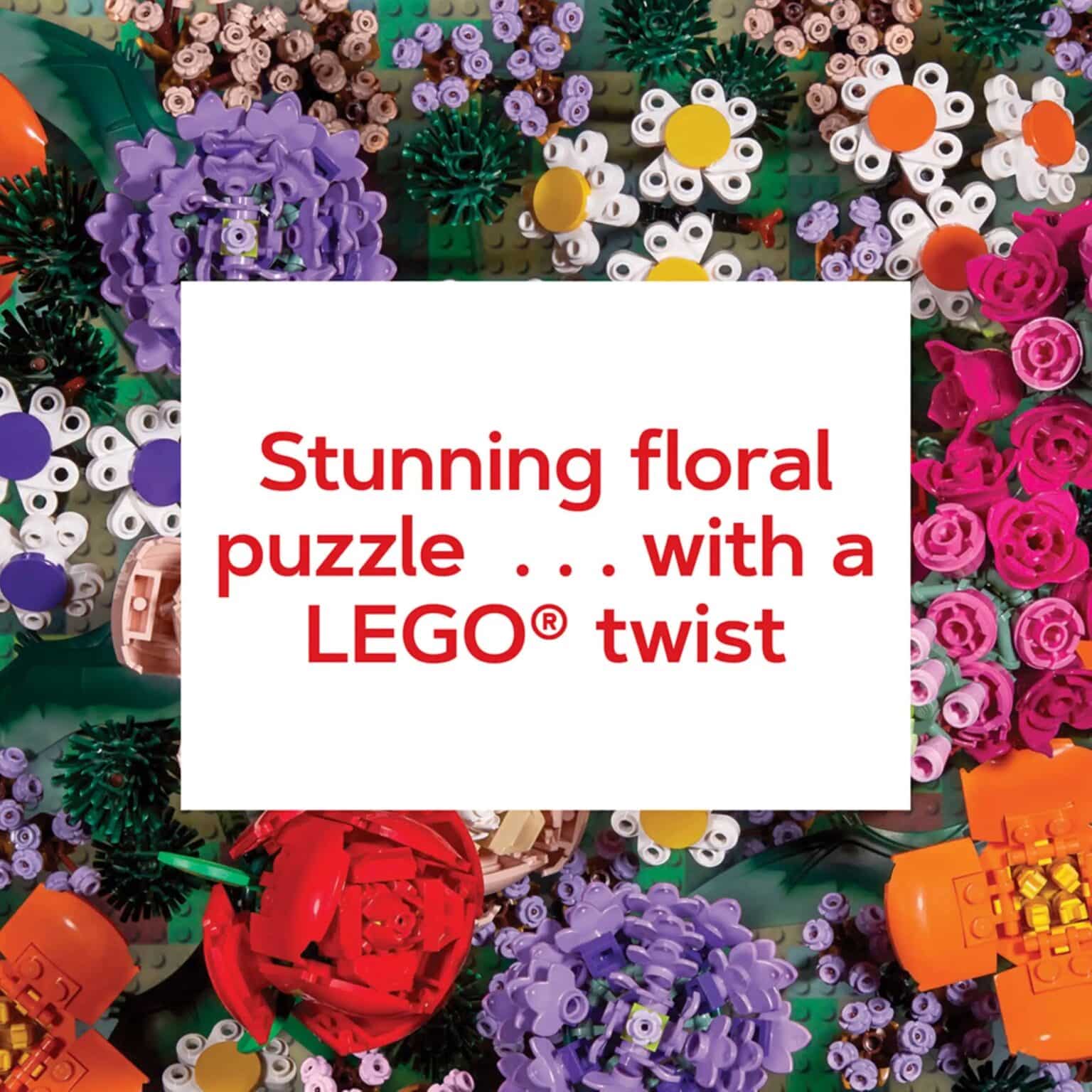 New LEGO Set Recreates a Colorful Flower Garden
