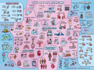 This Map of Medicine Shows The Fields Taking Care of Our Health