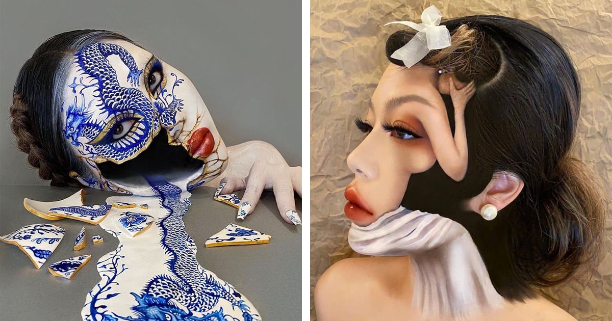 Makeup Artist Transforms Her Face into Unreal Illusions