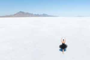 "Swan Lake" Set Against Dramatic Backdrop of Utah Salt Flats