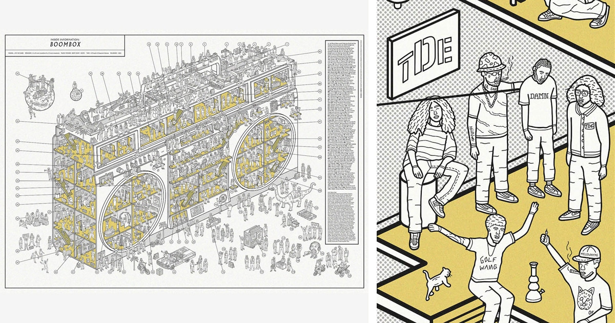 This Boombox Poster is Perfect for Hip-Hop Music Lovers