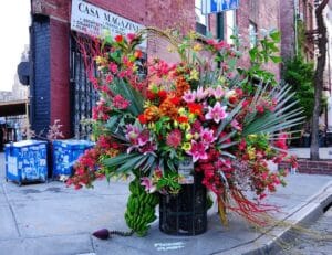 Vibrant Flower Installations Bloom in Different Places in NYC