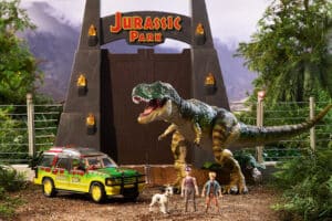 Mattel Reimagines the 'Jurassic Park' Gates as a Detailed Playset